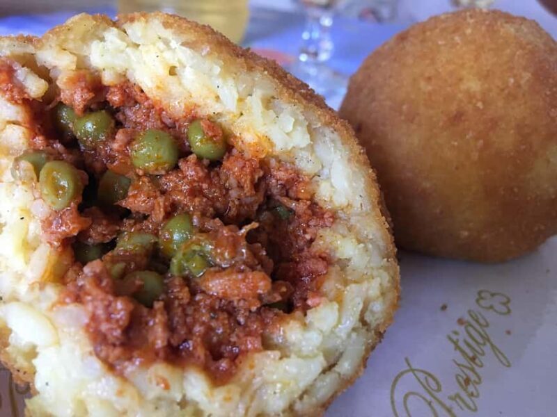 Wine tasting and arancini in a restaurant in Piazza Armerina - Key Points