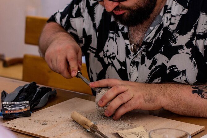 Wine tasting and Carving lesson in Santorini - An In-Depth Look at the Experience