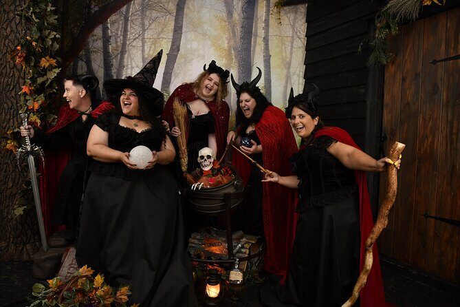 Witch Costume Photo Shoot - Olde Salem Village theatrical set - The Perfect Audience for This Experience
