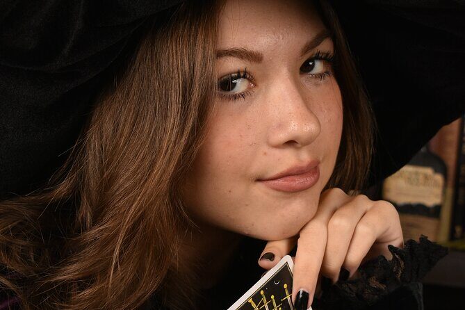 Witch Costume Photo Shoot - Witch Cottage theatrical set - The Sum Up