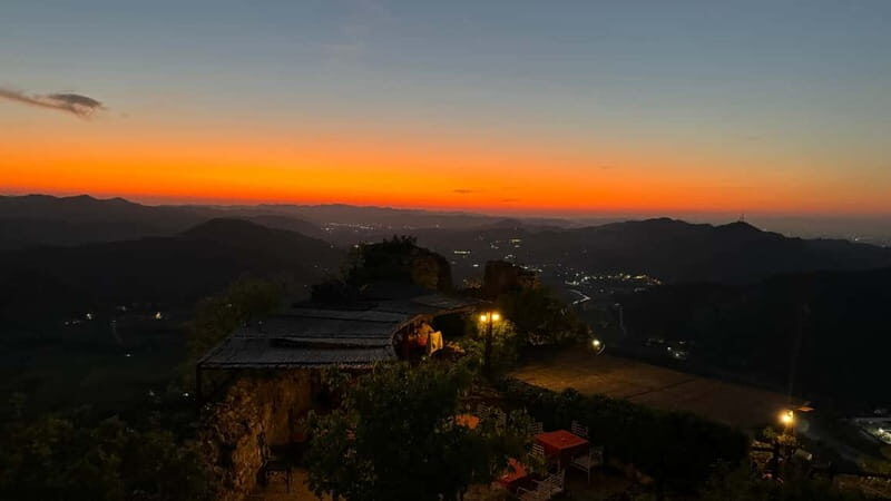 Wonderful Sunset and Dinner in the Castel Of Petrela - Key Points