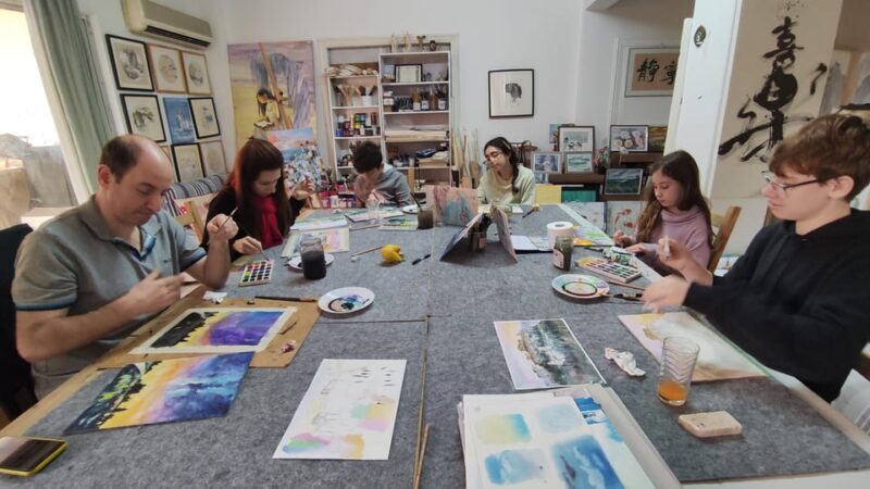 workshop for painting acropolis/landscape with local artist - Key Points