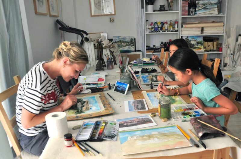 workshop for painting acropolis/landscape with local artist - A Closer Look at the Workshop