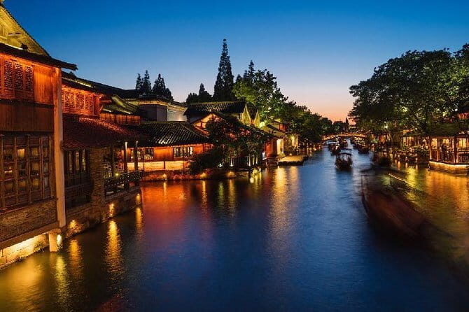 Wuzhen Ancient Water Town Private Night Tour from Hangzhou with Dinner Option - Transportation and Timing