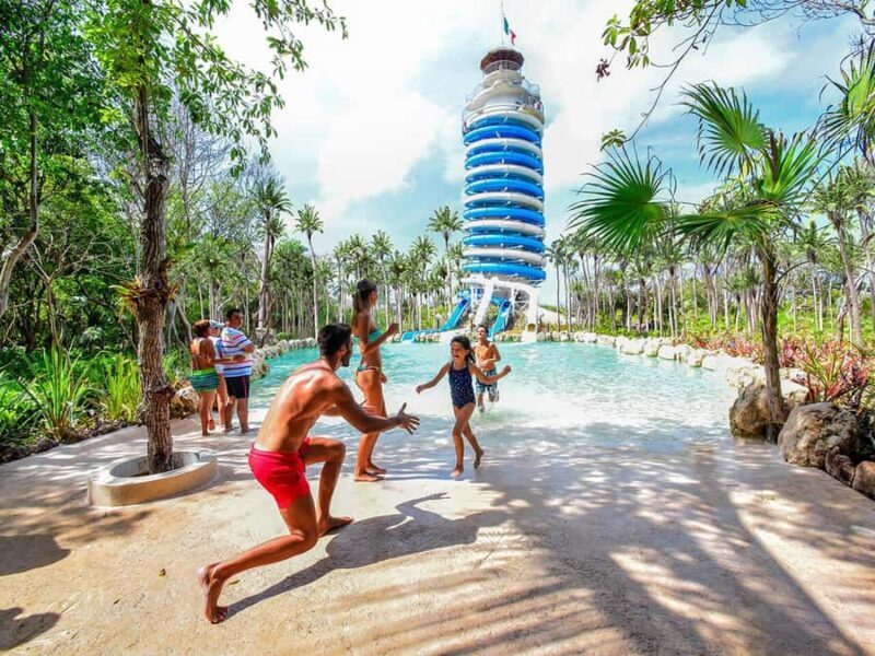 Xel-Ha Park Admission with Food and Open Bar Included - Key Points