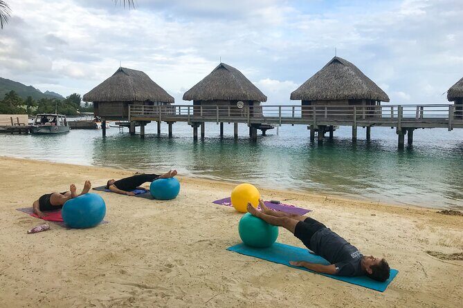 Yoga on the paradise beach of Manava Moorea - Key Points