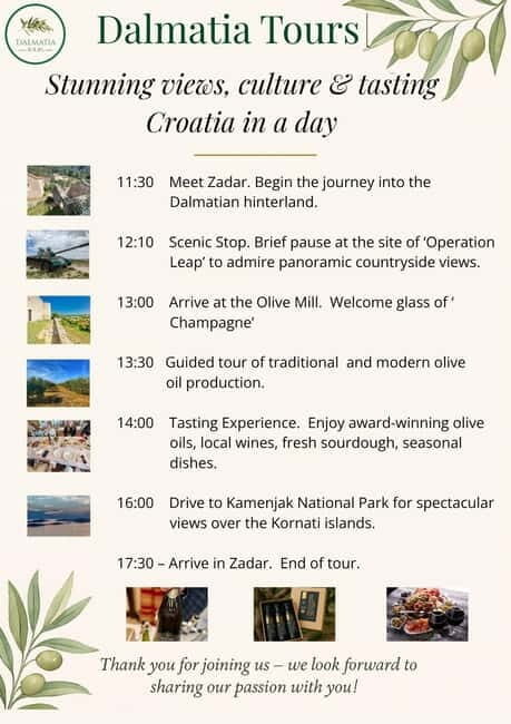 Zadar: Scenery, Oil, Wine, Food, History. Croatia in a day - The Experience From the Traveler Perspective