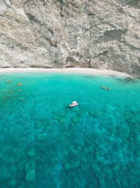 Zante Private Boat: Marathonisi, Keri Caves, Mizitres (max5) - FAQ