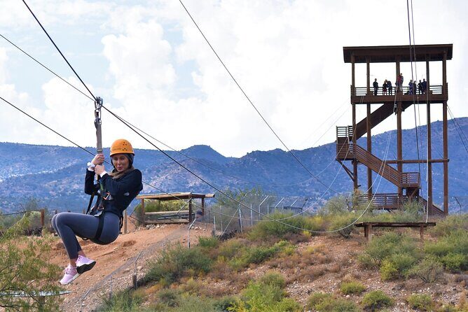 Zip Line Tour at Out of Africa Wildlife Park in Sedona,Camp Verde - Guides, Safety & Atmosphere