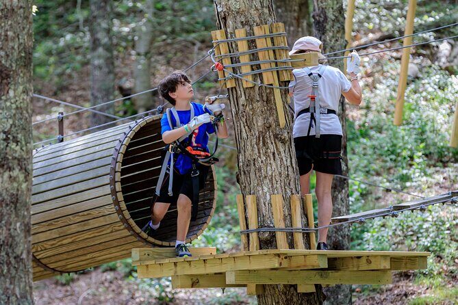 Ziplining and Climbing at The Adventure Park on Cape Cod - An overview of the experience
