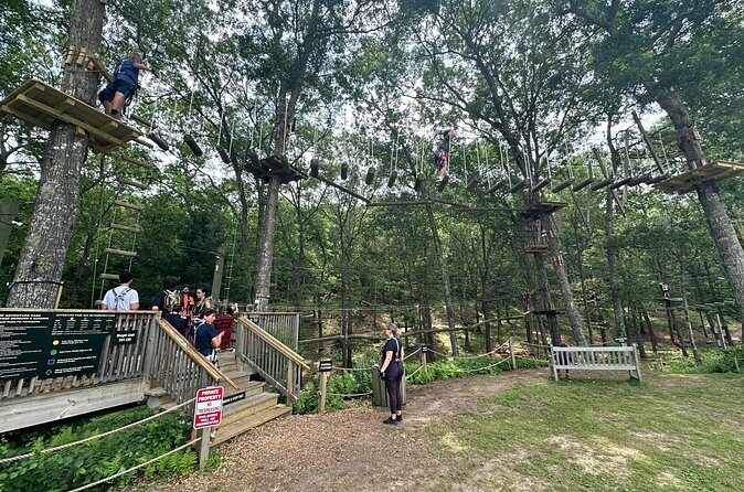Ziplining and Climbing at The Adventure Park on Cape Cod - Who will love this adventure?
